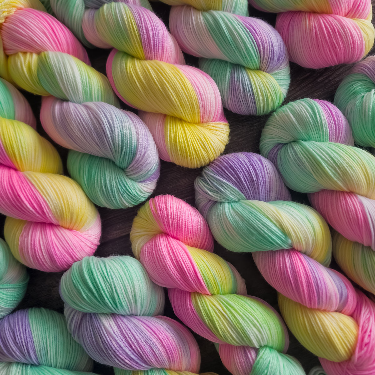 4 ply yarn– RAINBOWS + SPRINKLES