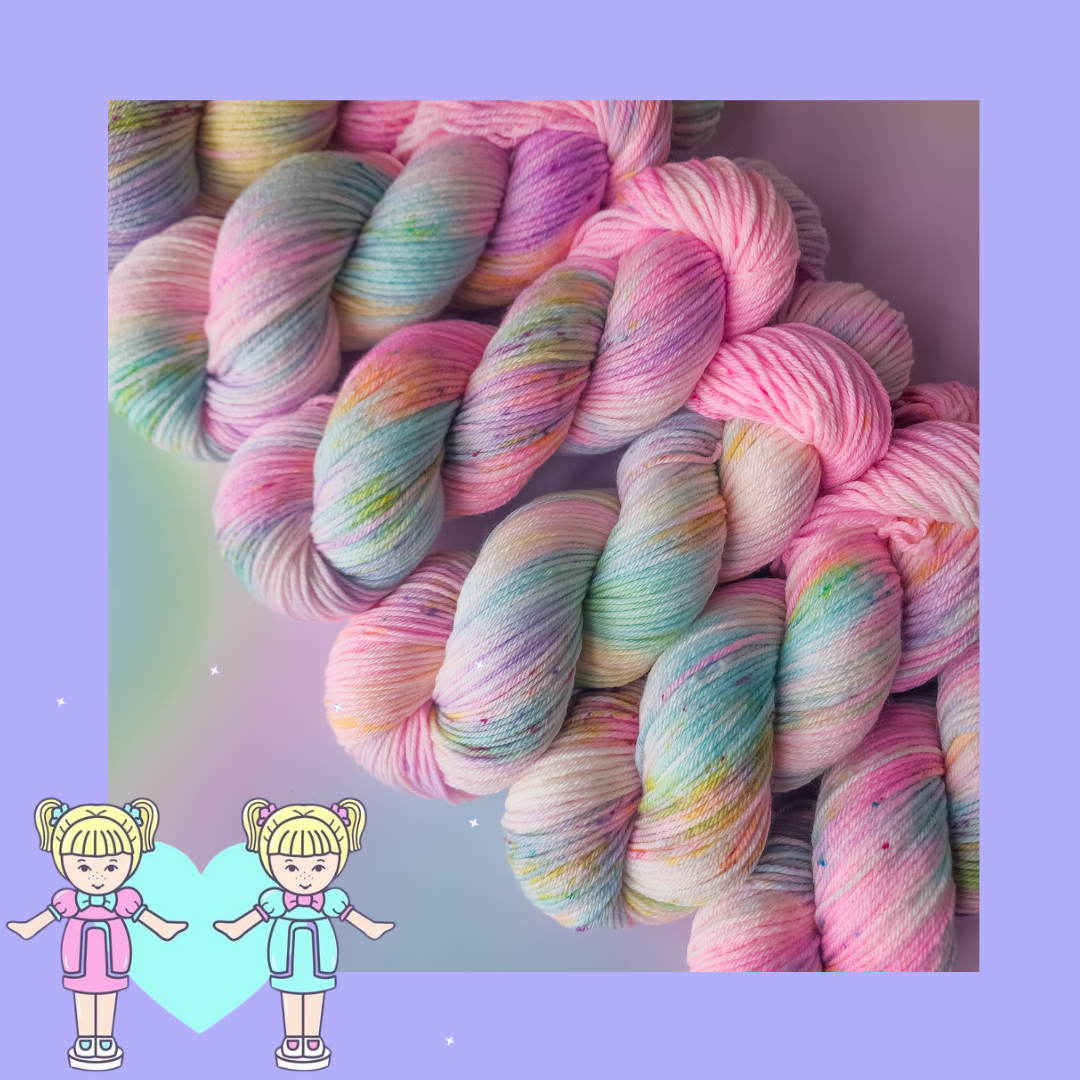 4 ply yarn– RAINBOWS + SPRINKLES