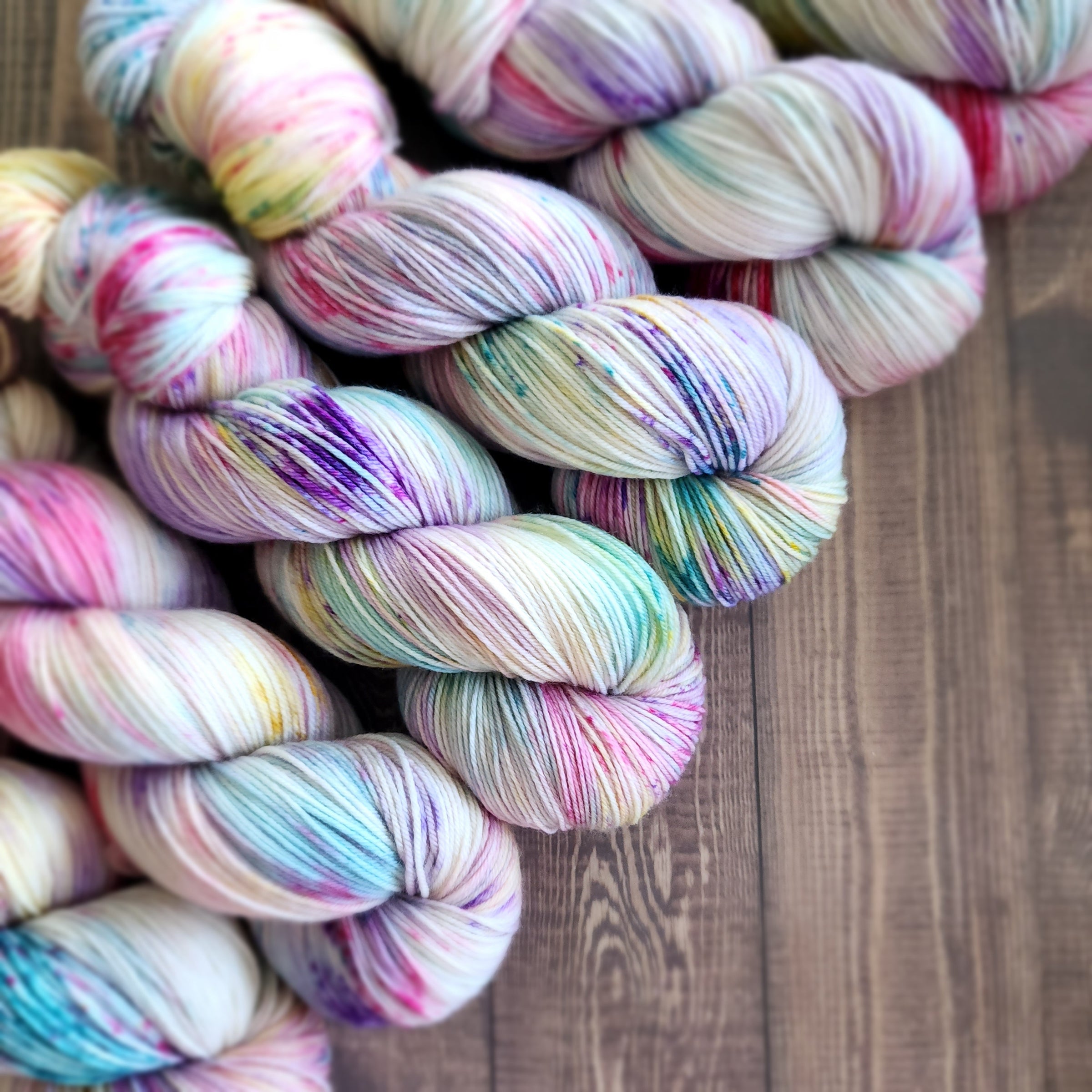 4 ply yarn– RAINBOWS + SPRINKLES