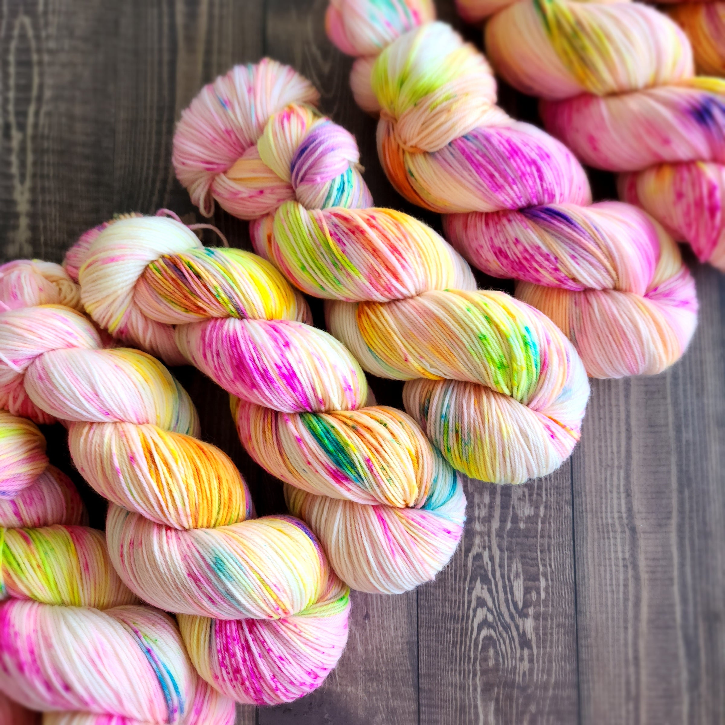 4 ply yarn– RAINBOWS + SPRINKLES