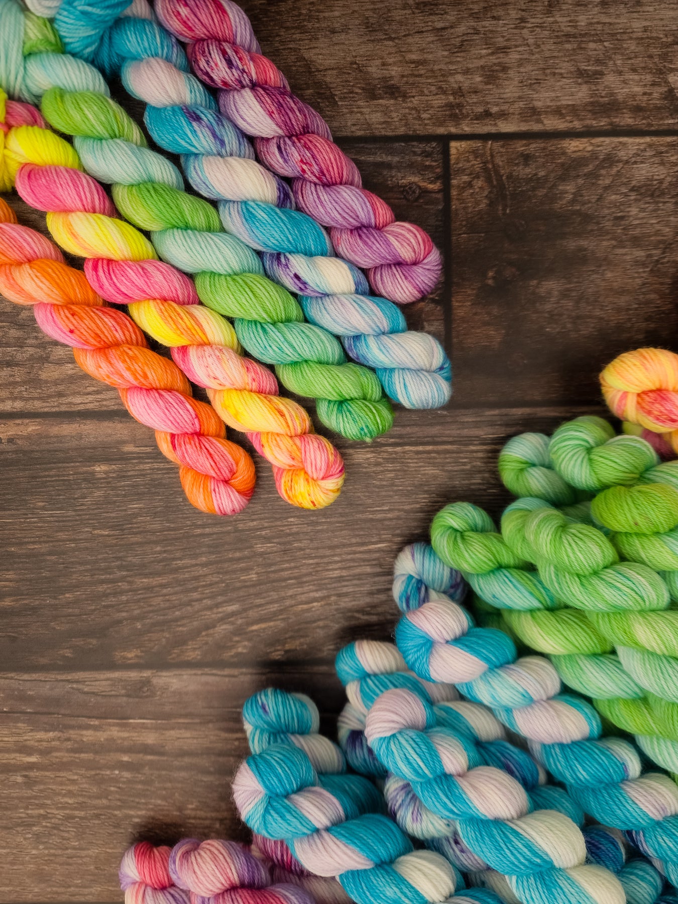 4 ply yarn– RAINBOWS + SPRINKLES