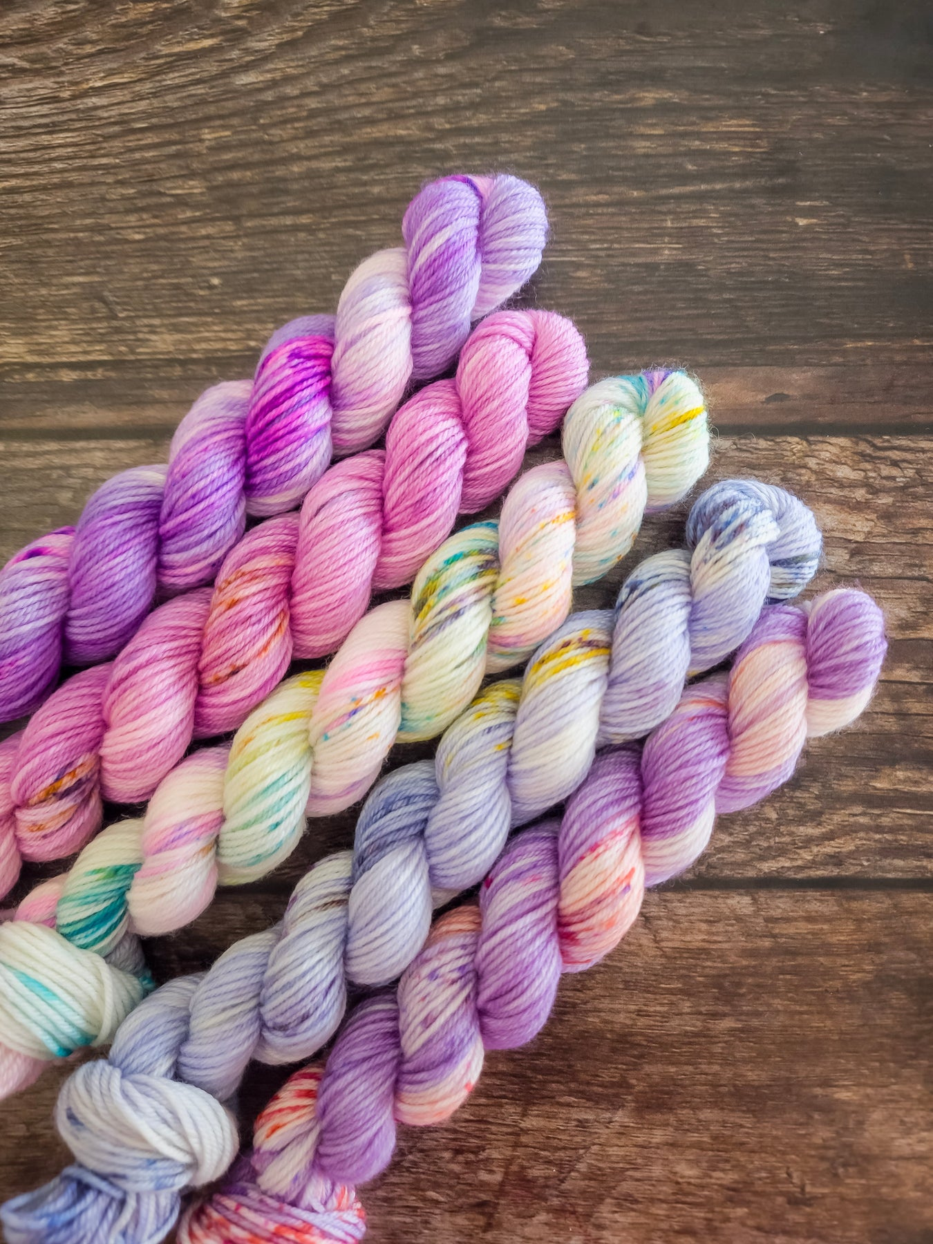 4 ply yarn– RAINBOWS + SPRINKLES