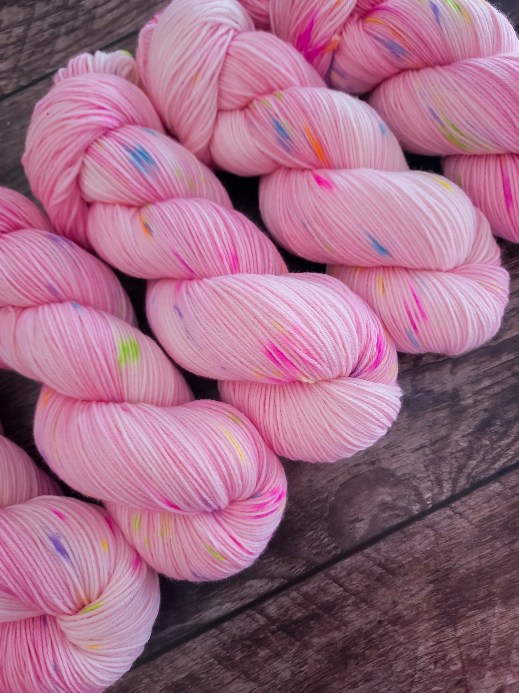 4 ply yarn– RAINBOWS + SPRINKLES