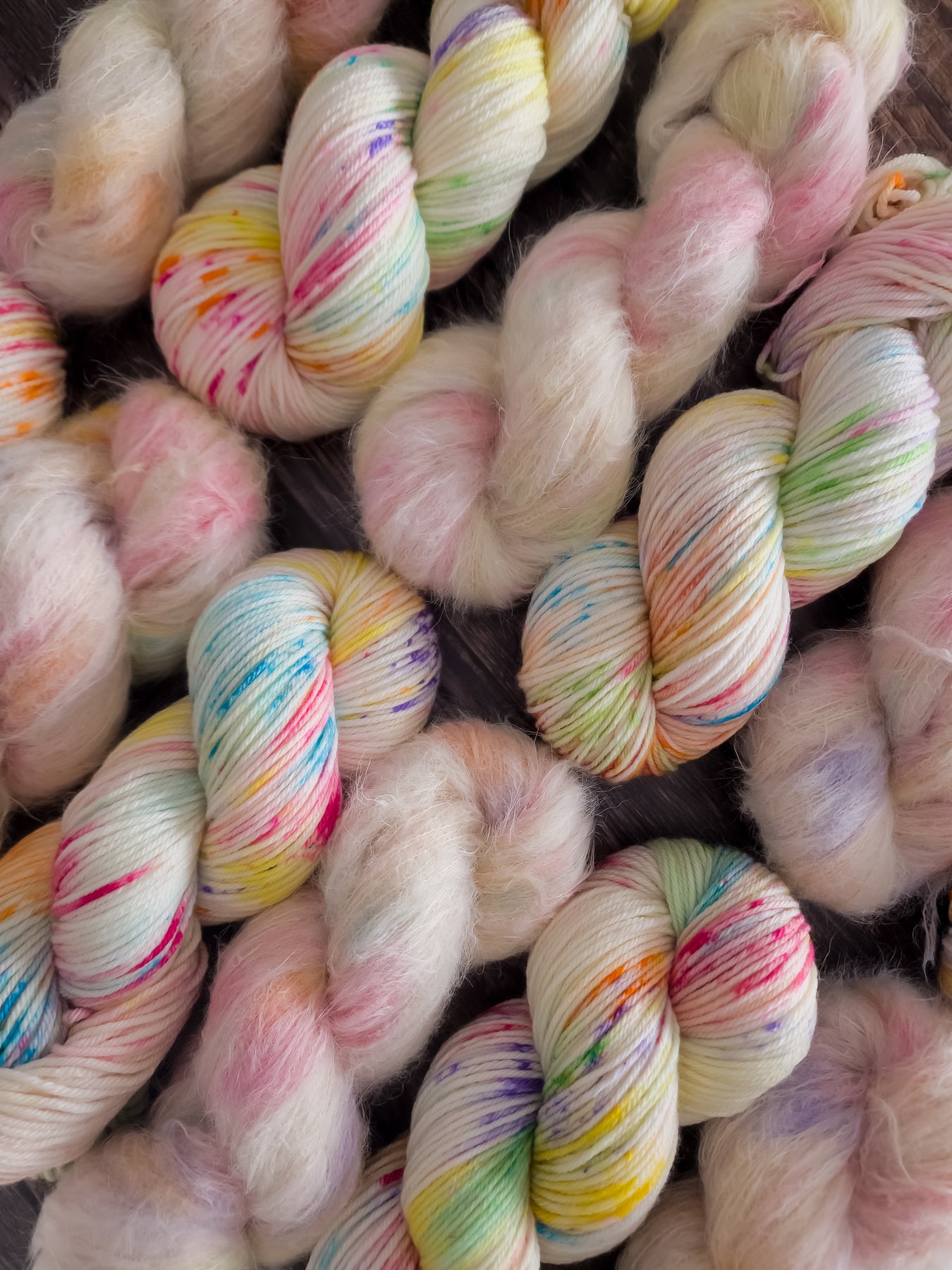 4 ply yarn– RAINBOWS + SPRINKLES
