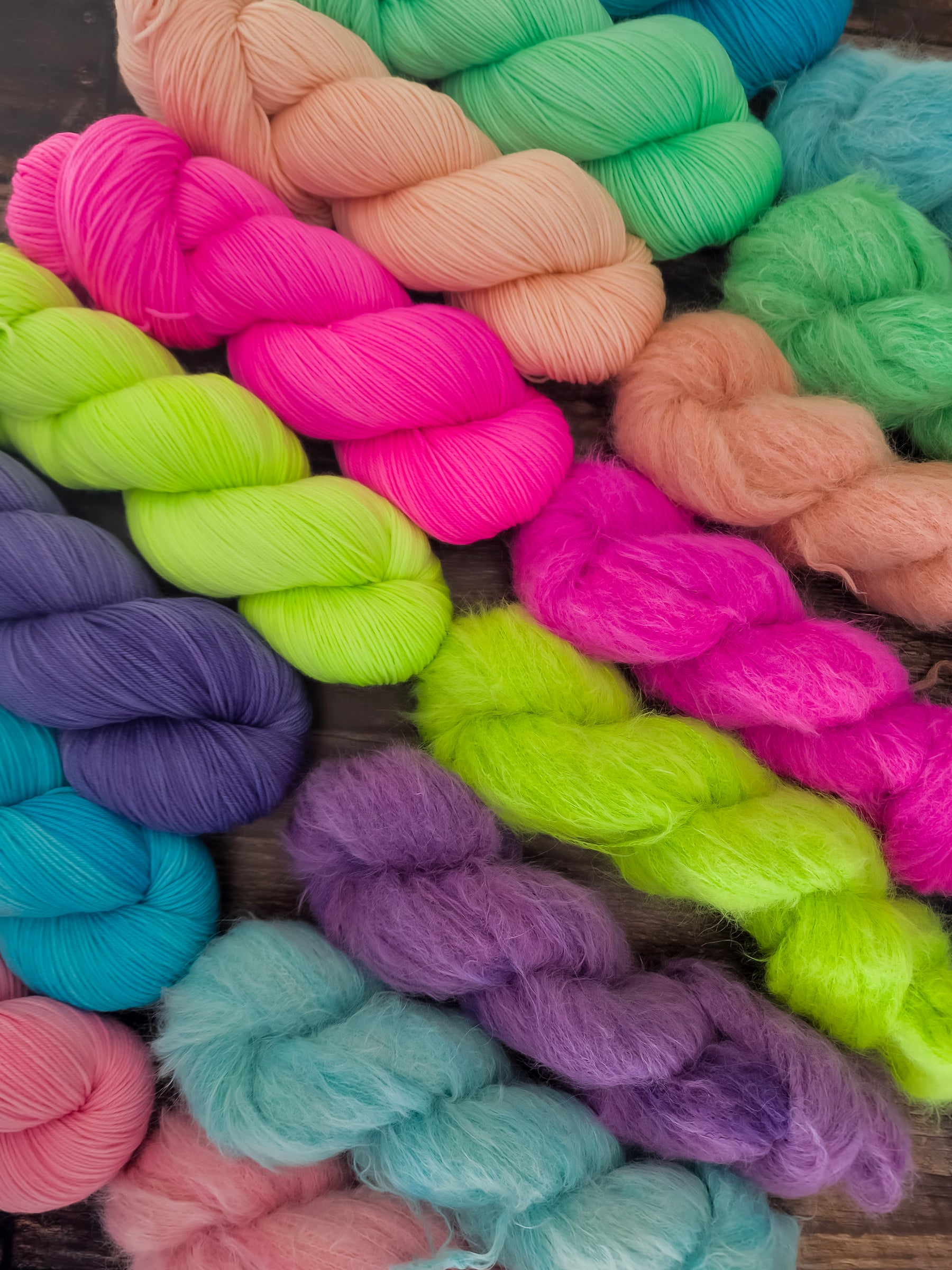 4 ply yarn– RAINBOWS + SPRINKLES