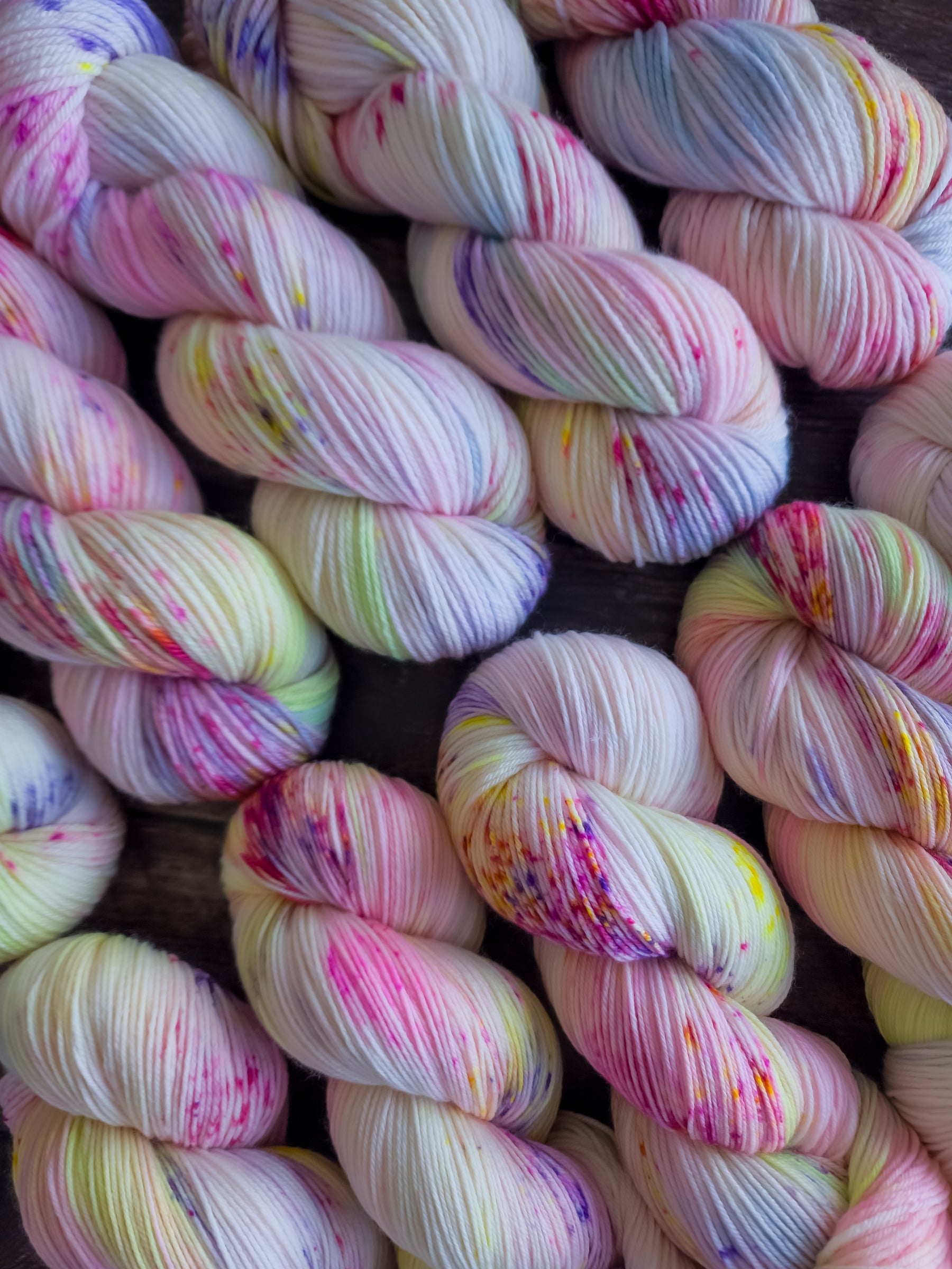 4 ply yarn– RAINBOWS + SPRINKLES