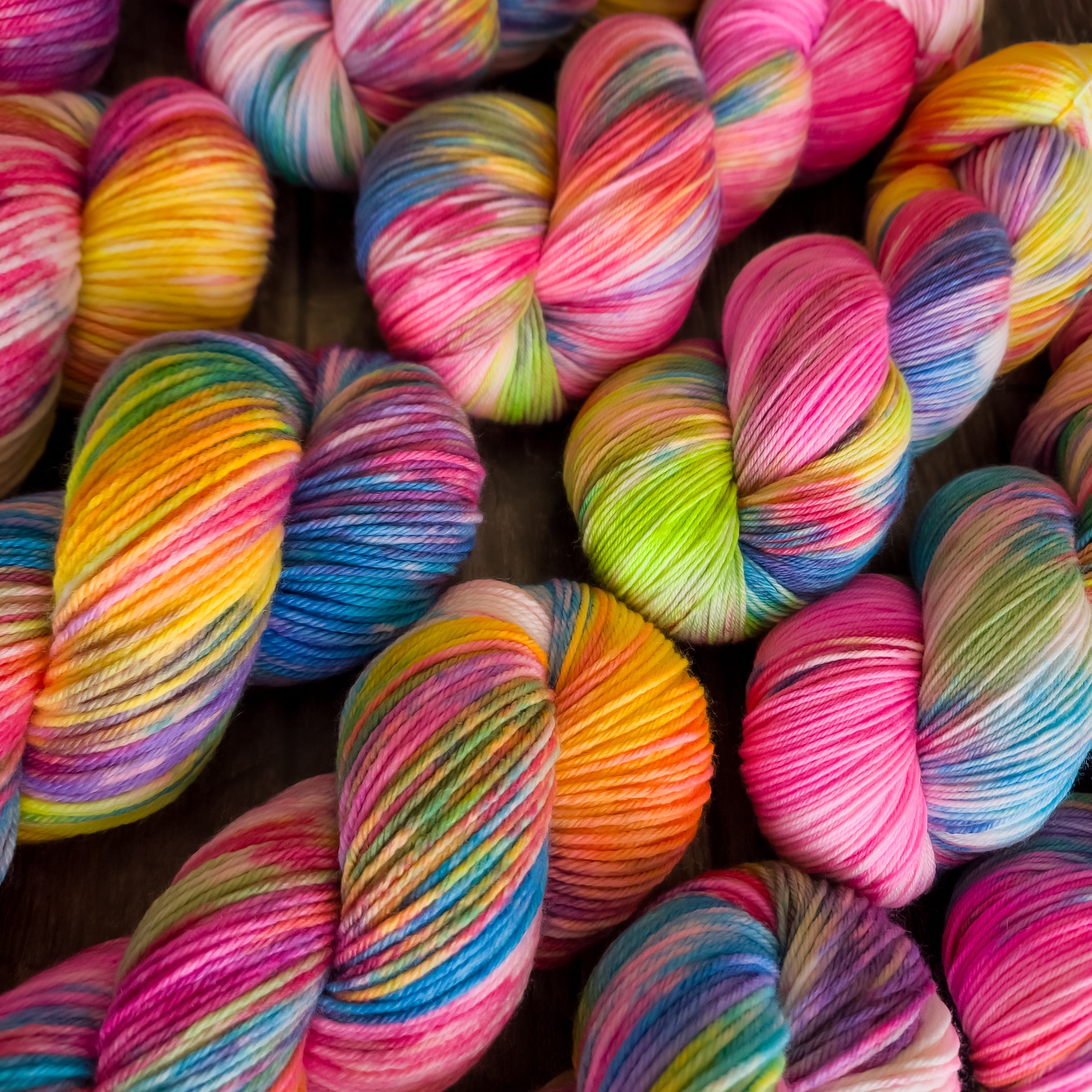 4 ply yarn– RAINBOWS + SPRINKLES