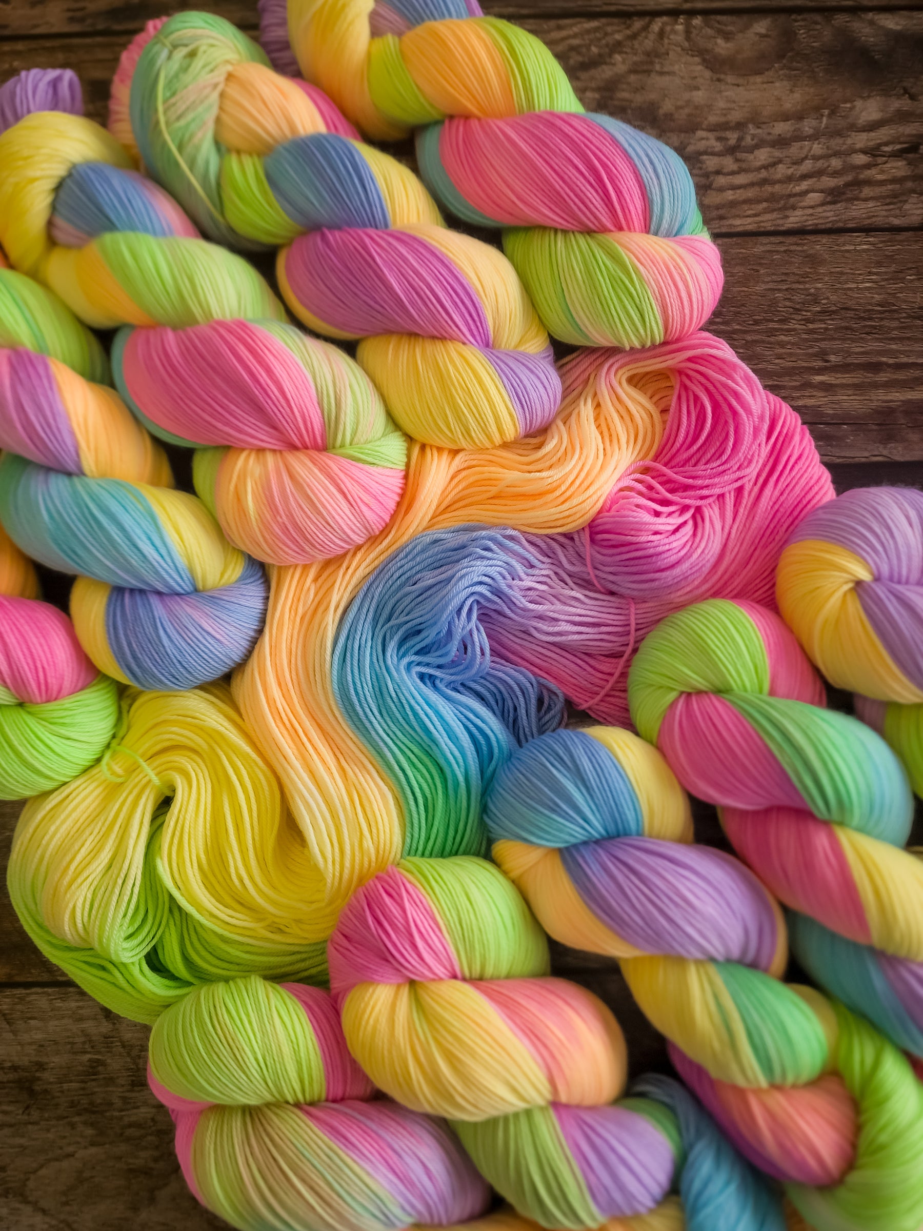 4 ply yarn– RAINBOWS + SPRINKLES