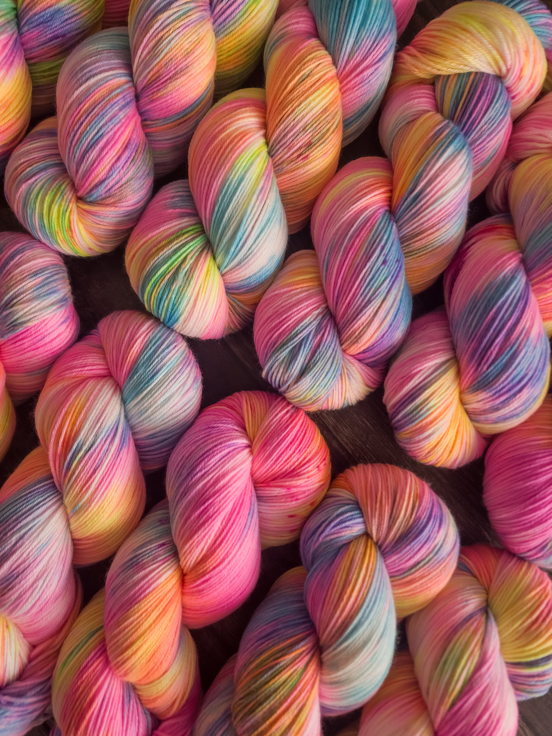 4 ply yarn– RAINBOWS + SPRINKLES