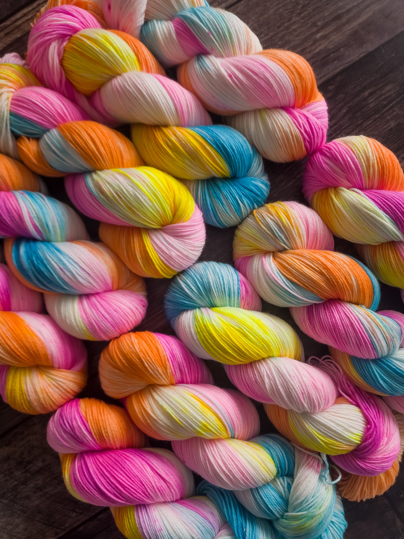 4 ply yarn– RAINBOWS + SPRINKLES