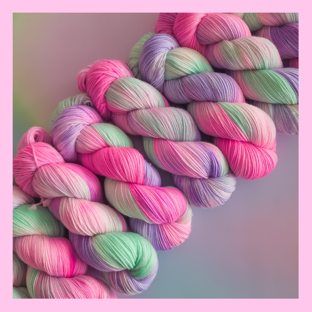 4 ply yarn– RAINBOWS + SPRINKLES