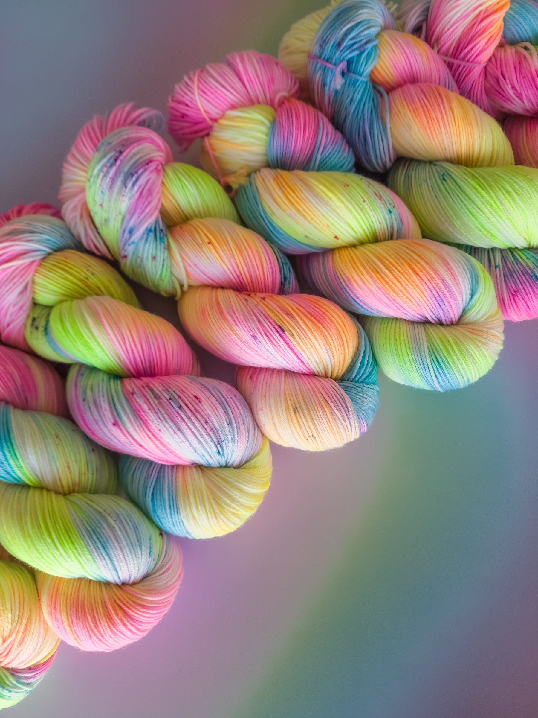 4 ply yarn– RAINBOWS + SPRINKLES