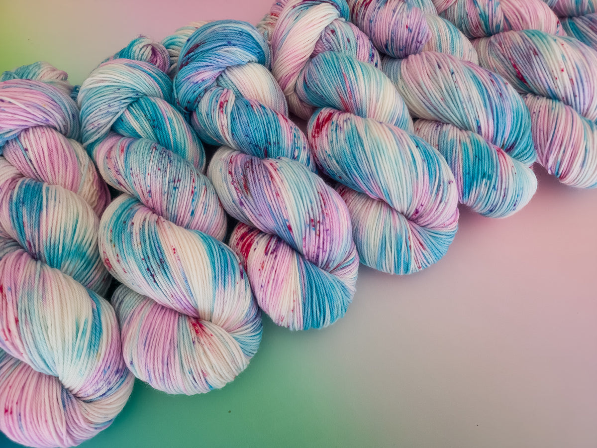 4 ply yarn– RAINBOWS + SPRINKLES