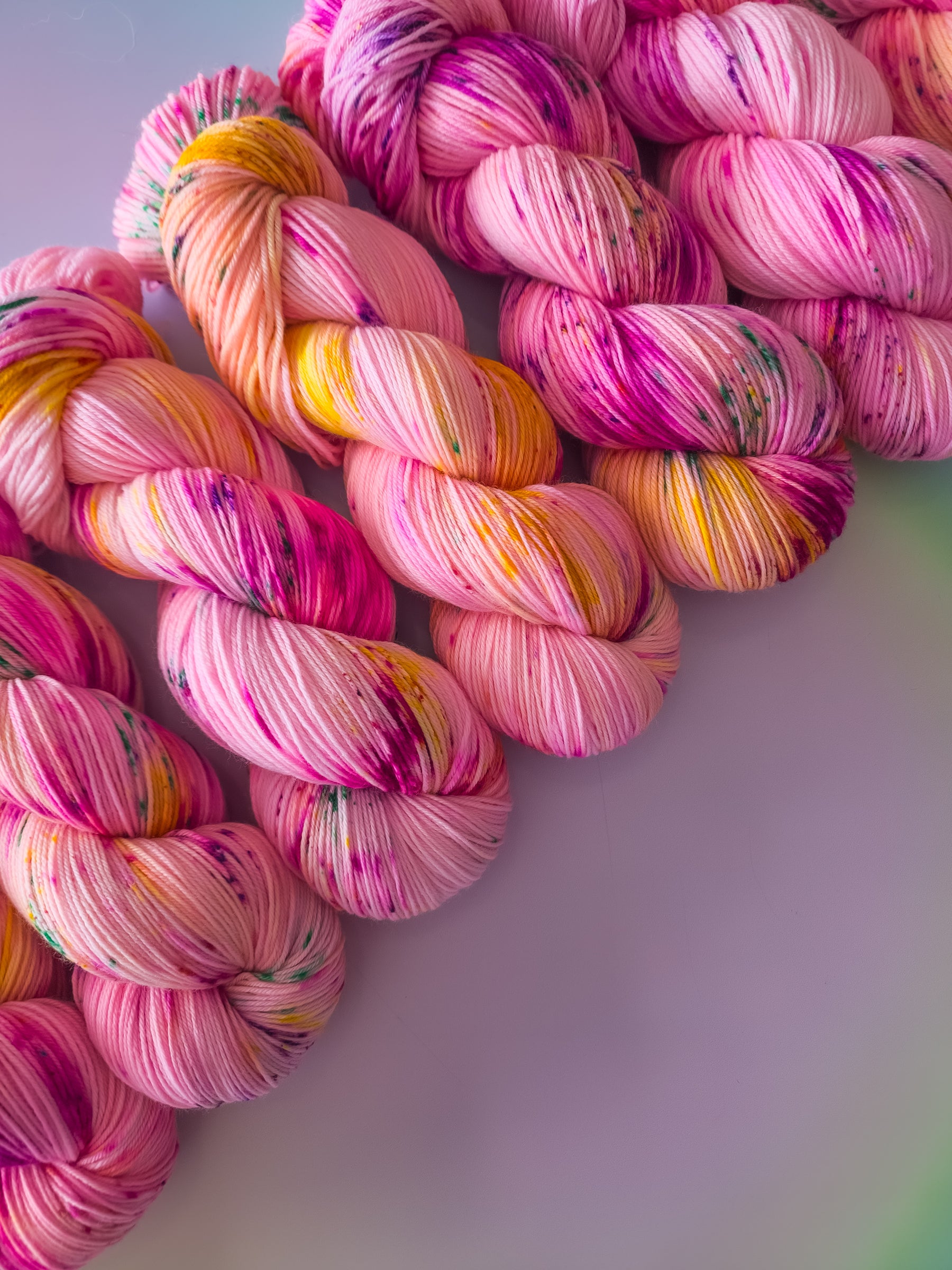 4 ply yarn– RAINBOWS + SPRINKLES