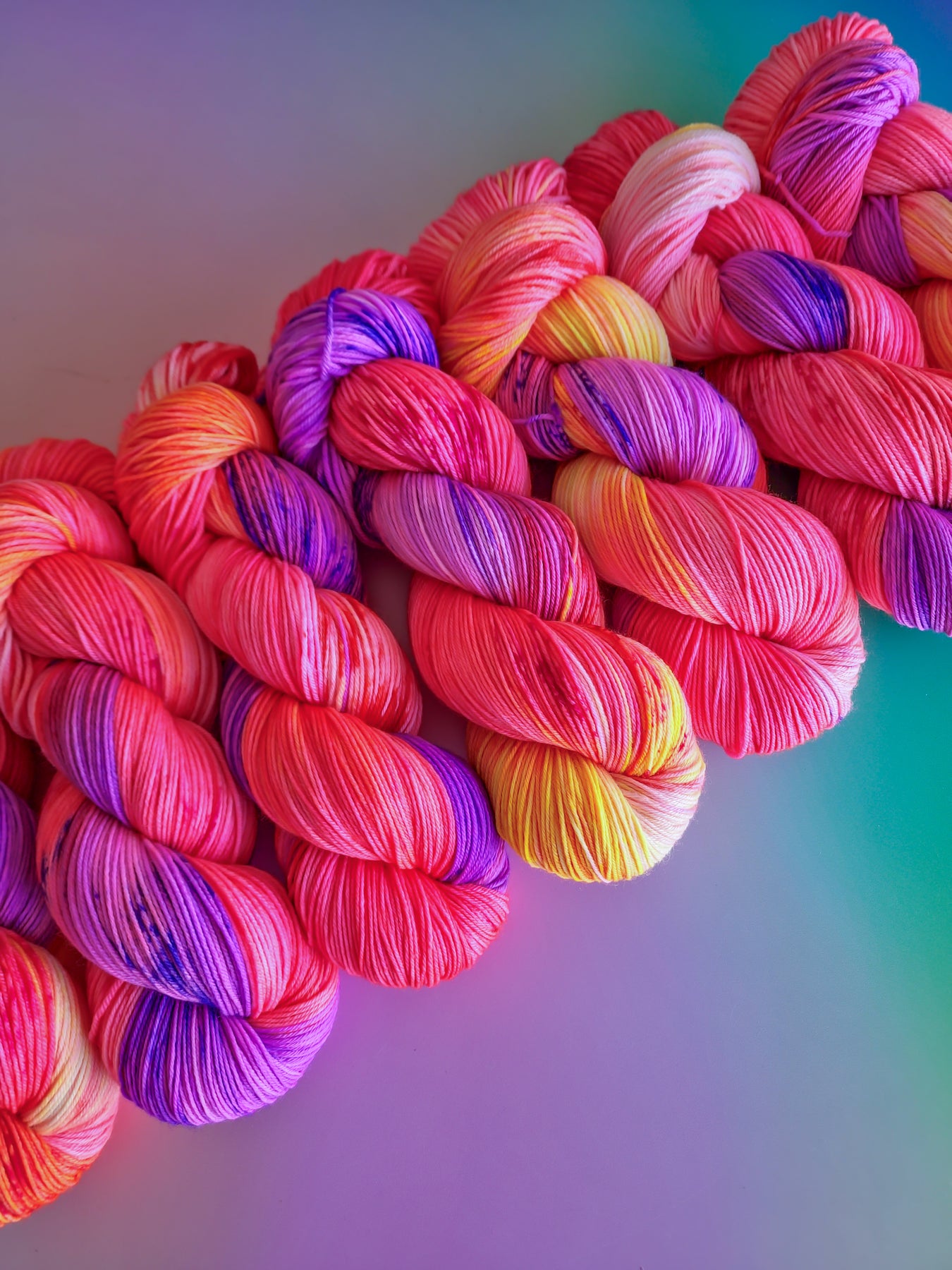 4 ply yarn– RAINBOWS + SPRINKLES