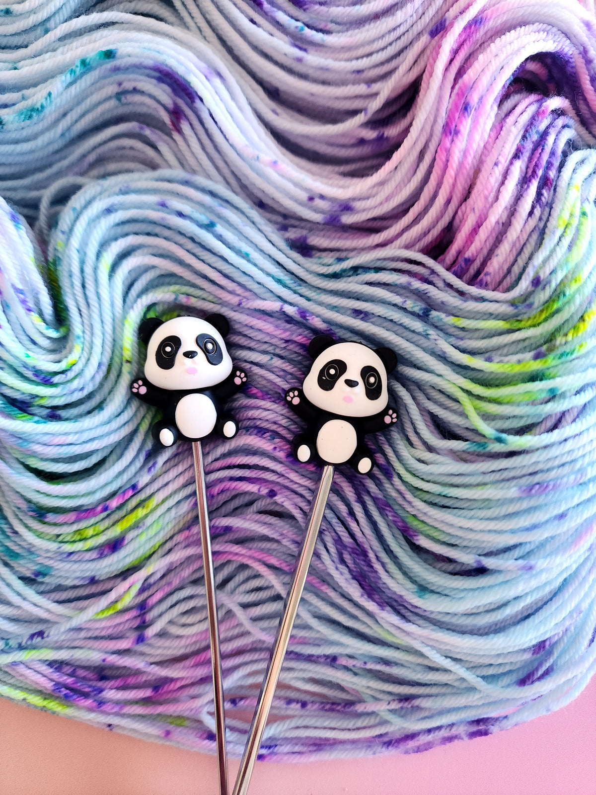 Pete the panda Needle Stoppers– RAINBOWS + SPRINKLES