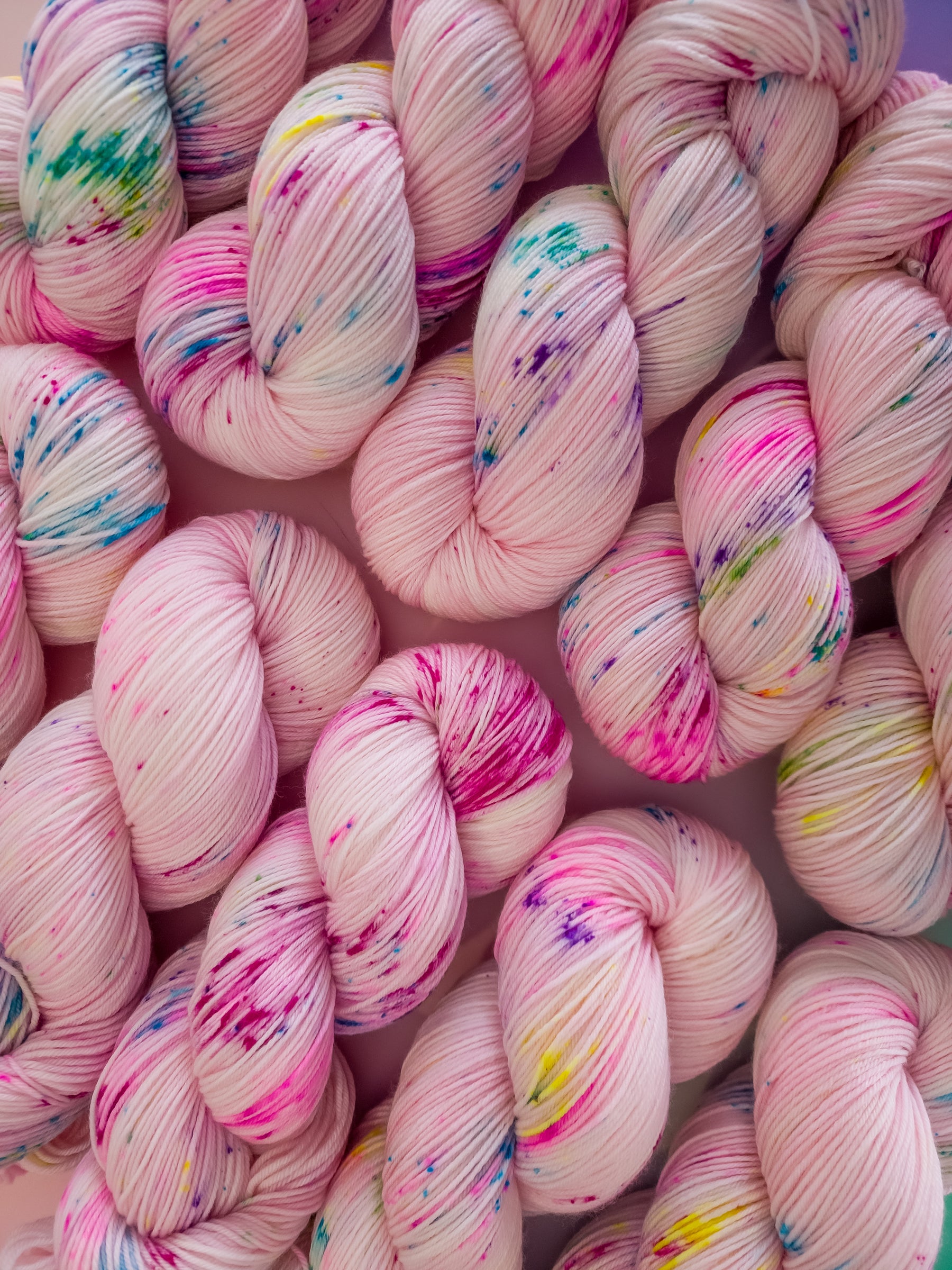 4 ply yarn– RAINBOWS + SPRINKLES