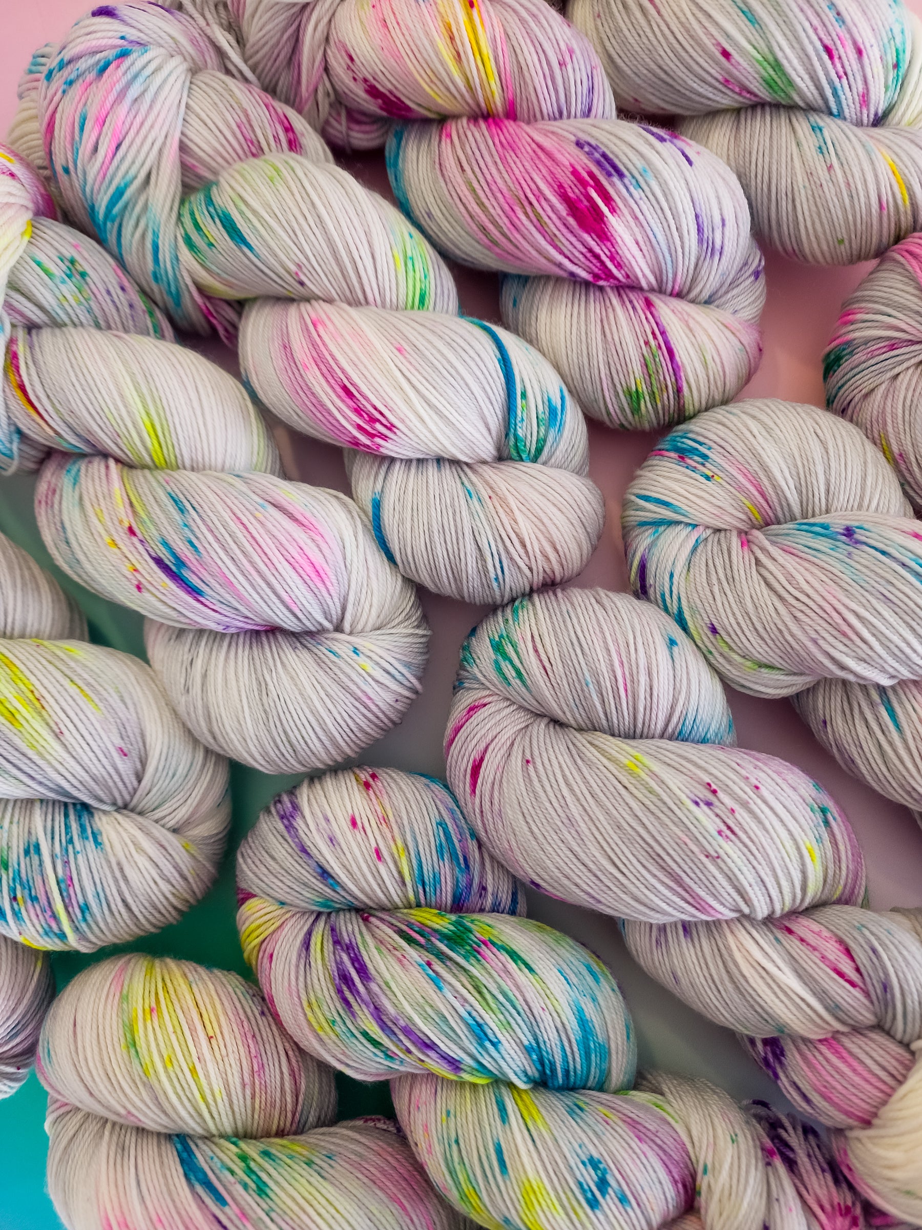 4 ply yarn– RAINBOWS + SPRINKLES