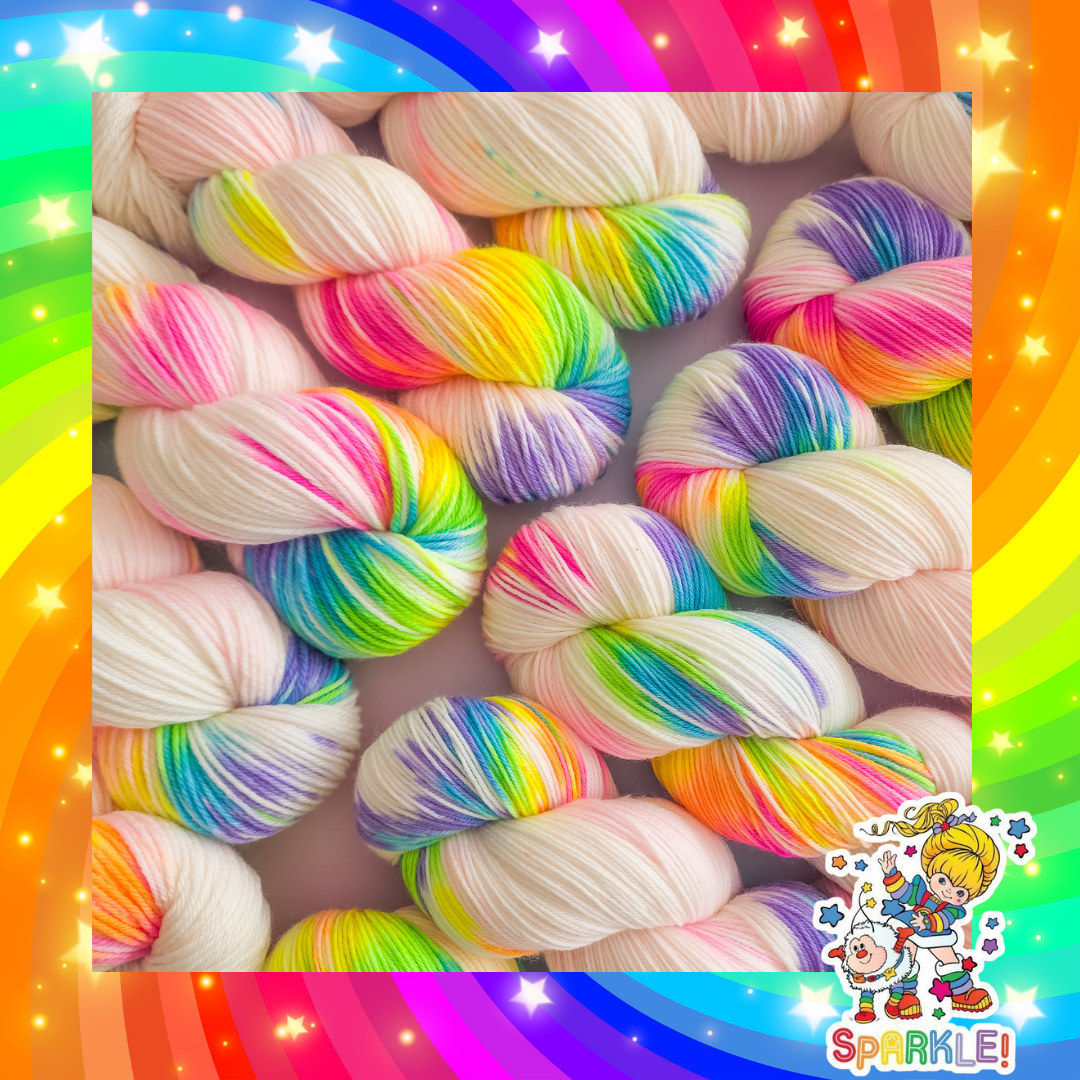 4 ply yarn– RAINBOWS + SPRINKLES