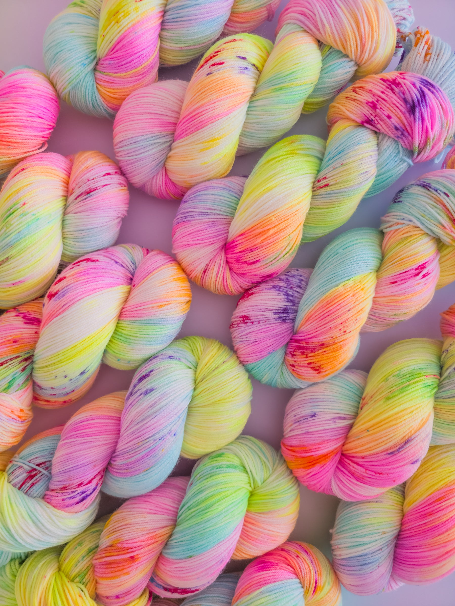 4 ply yarn– RAINBOWS + SPRINKLES