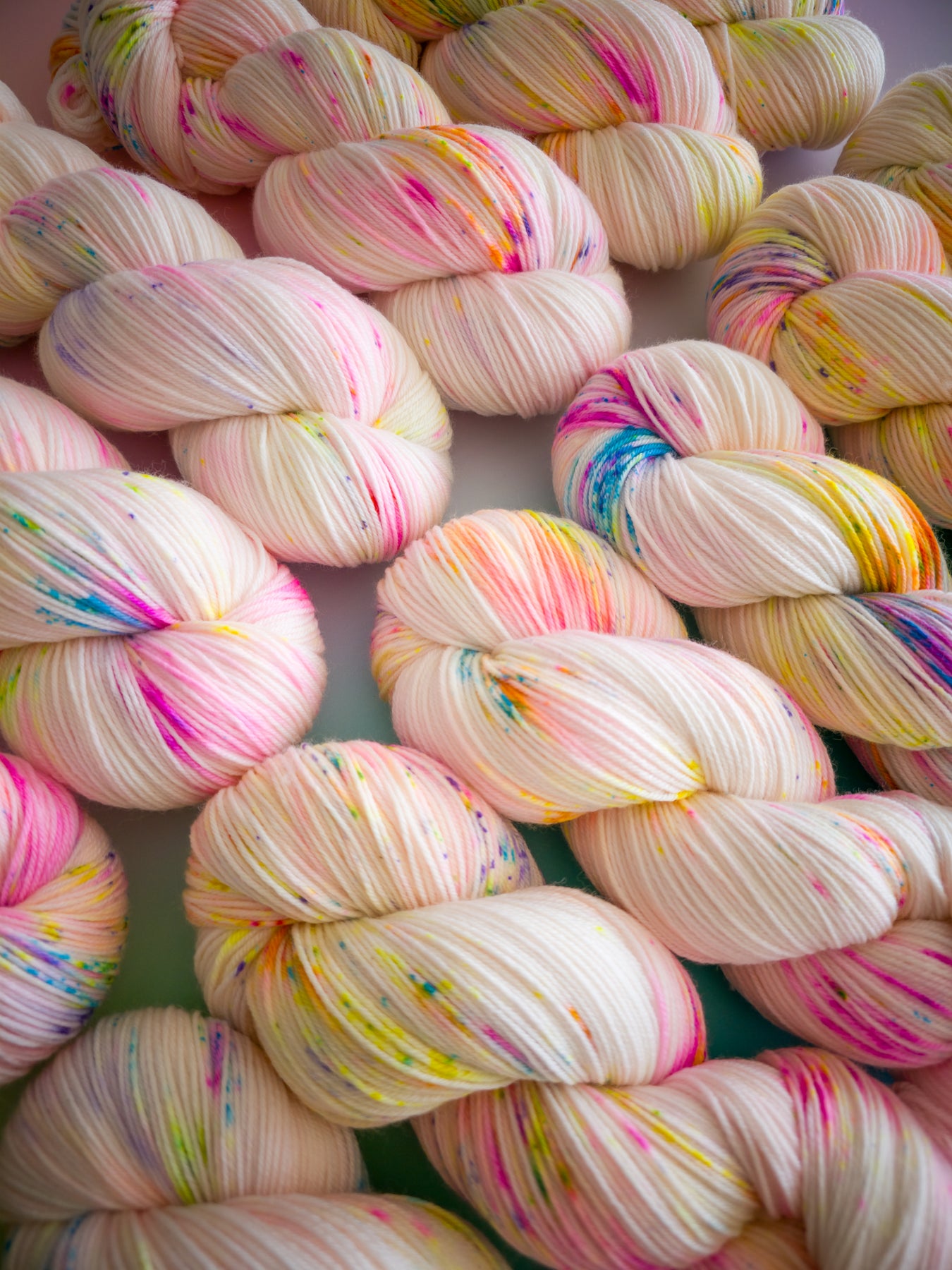 4 ply yarn– RAINBOWS + SPRINKLES