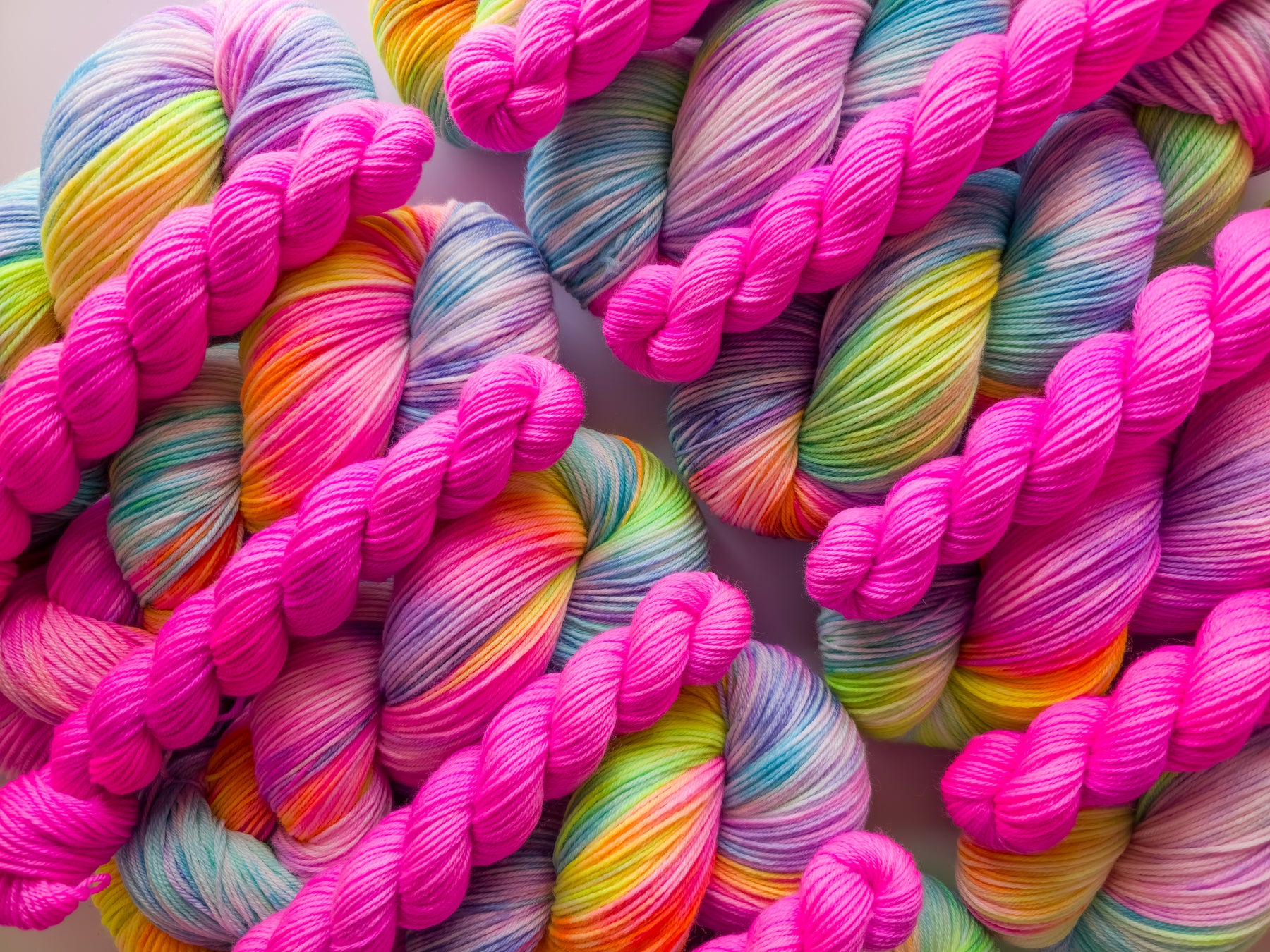 4 ply yarn– RAINBOWS + SPRINKLES