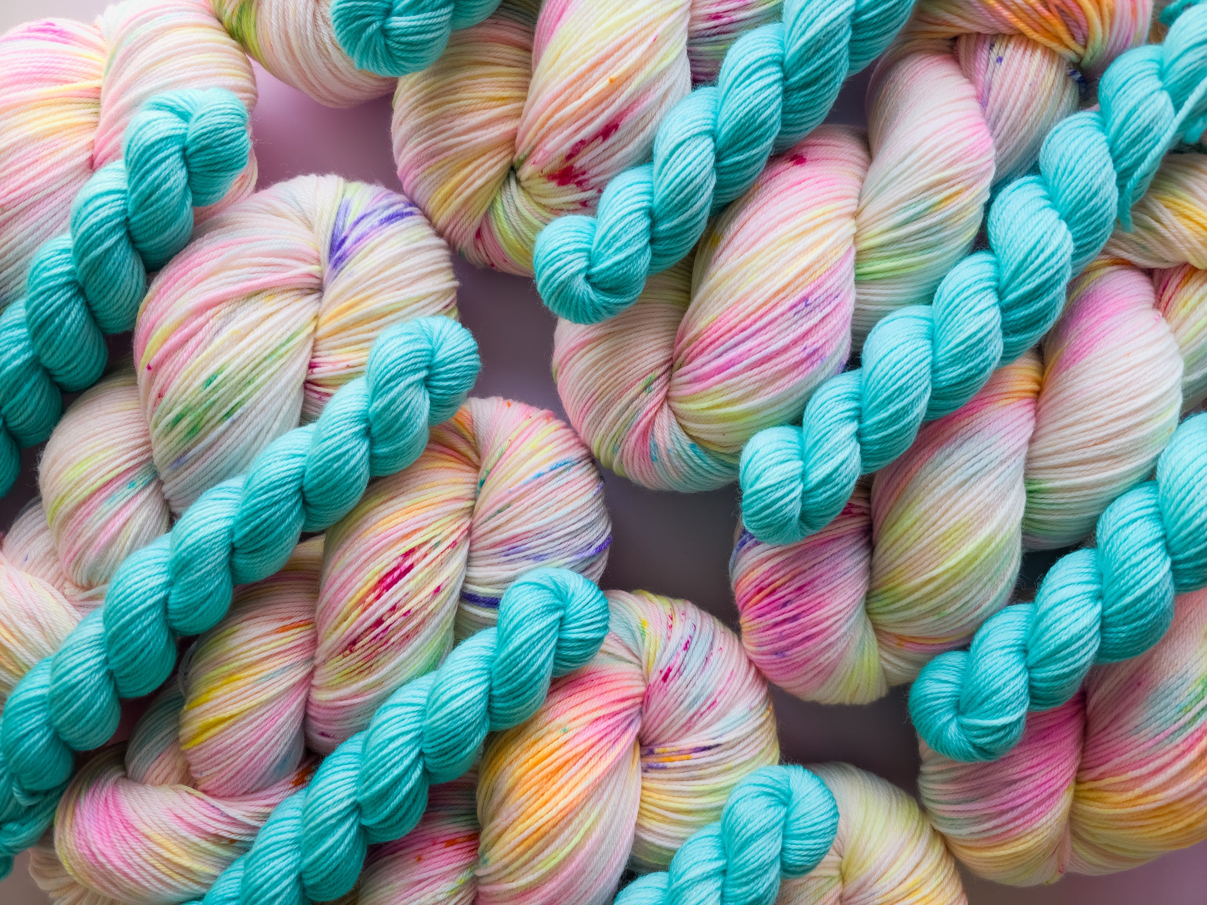 4 ply yarn– RAINBOWS + SPRINKLES