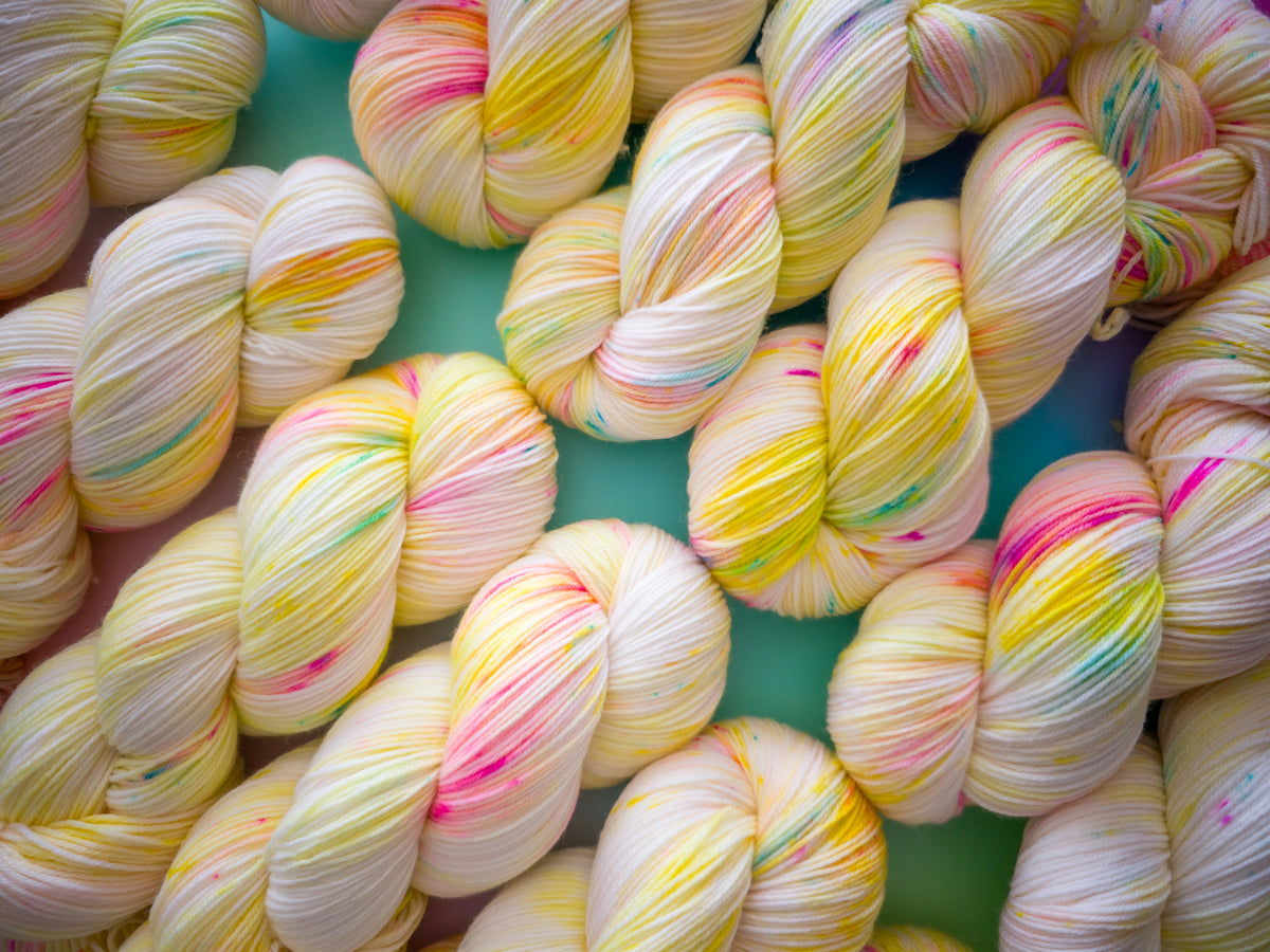 4 ply yarn– RAINBOWS + SPRINKLES