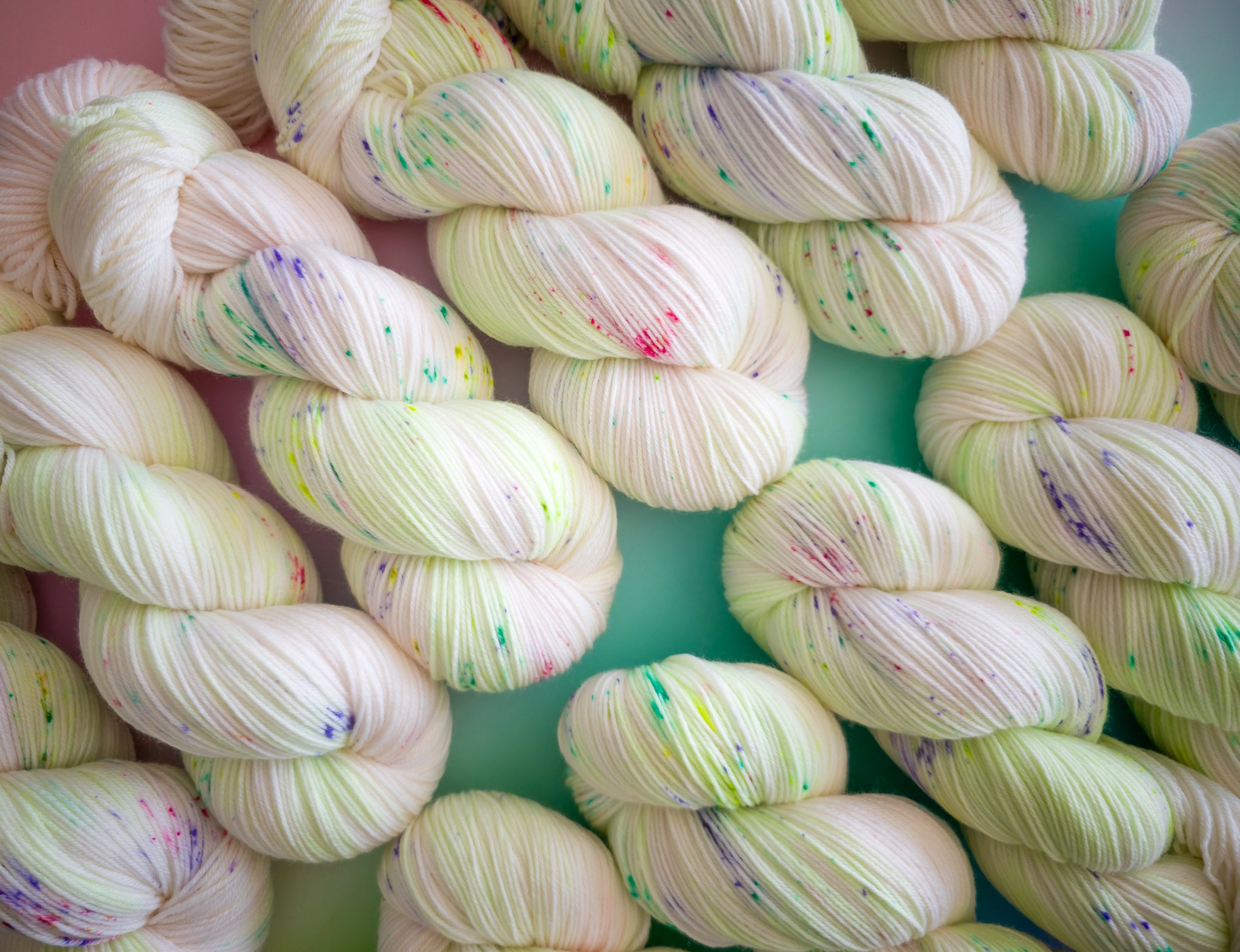 4 ply yarn– RAINBOWS + SPRINKLES