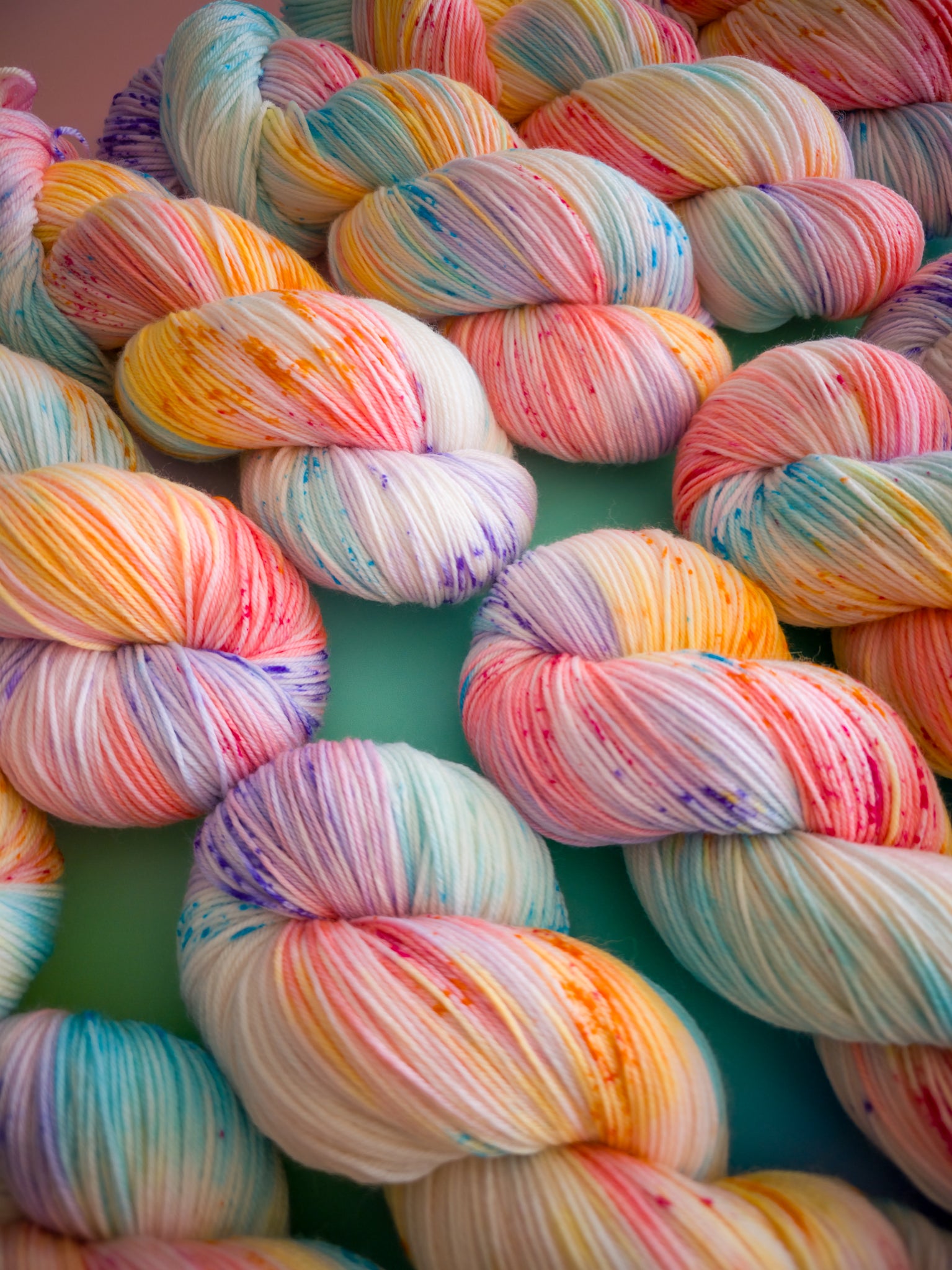4 ply yarn– RAINBOWS + SPRINKLES